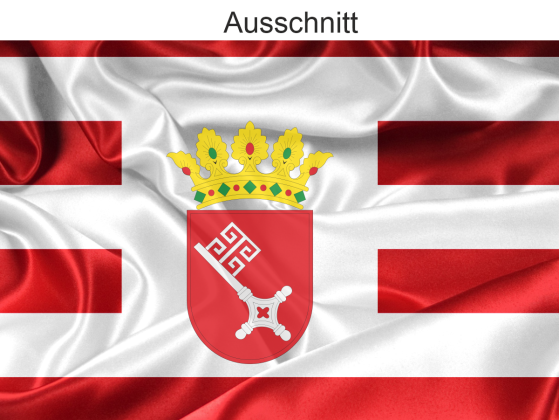 Aufkleber Fahne von Bremen