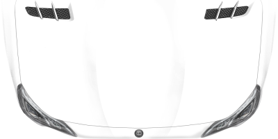 Sportliches Autotattoo mit Tribal für das Fahrzeug